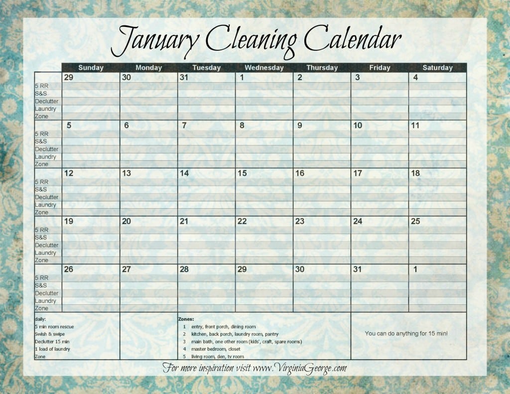 January Cleaning