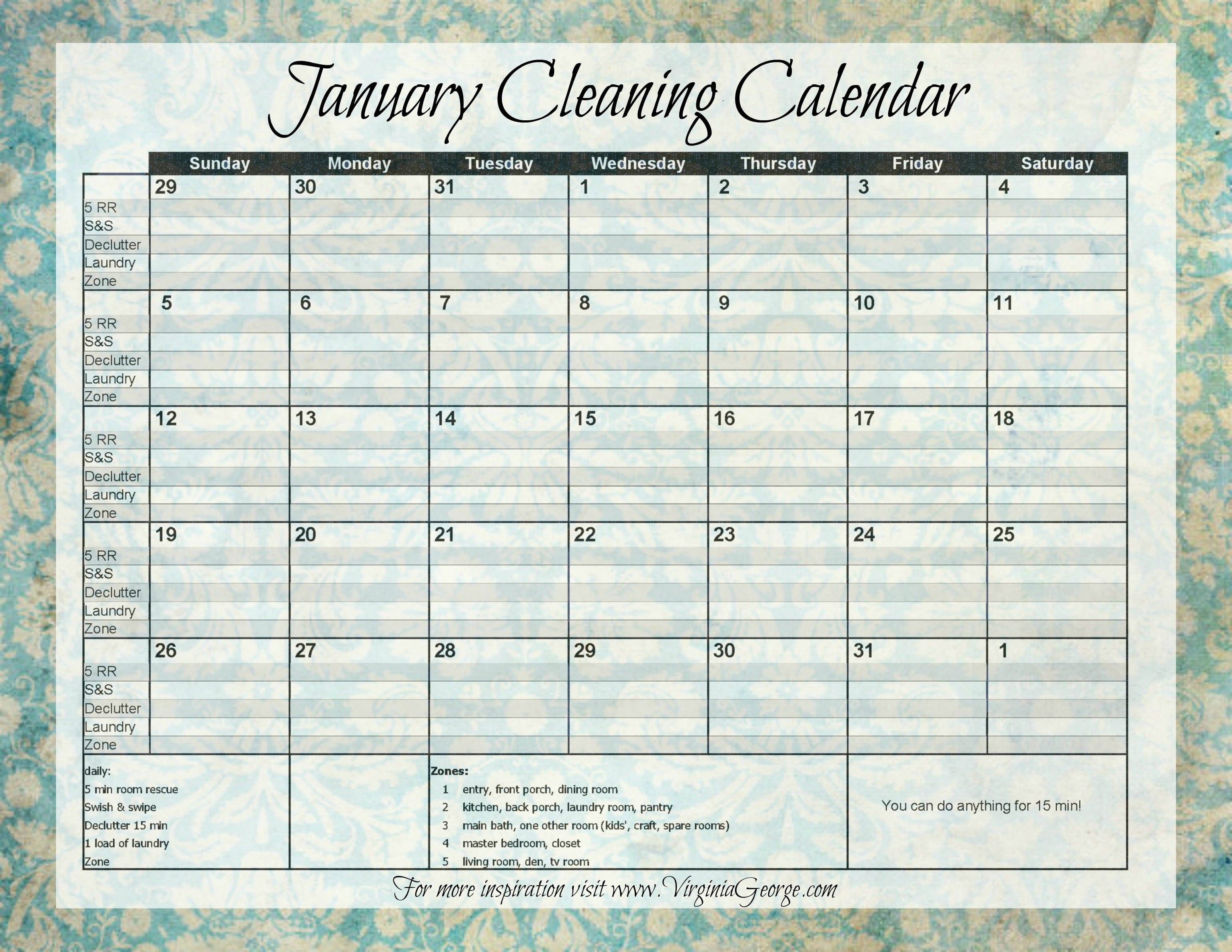 January Cleaning