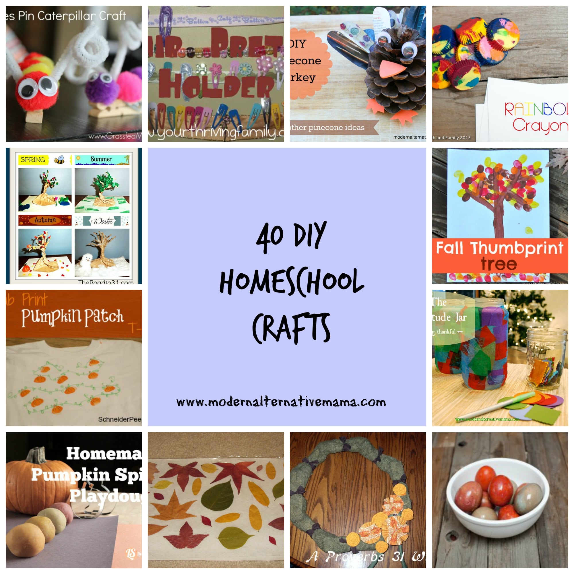 40 Diy Homeschool Crafts