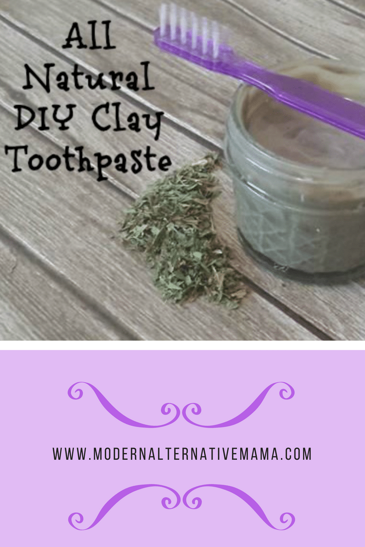 All natural DIY clay toothpaste