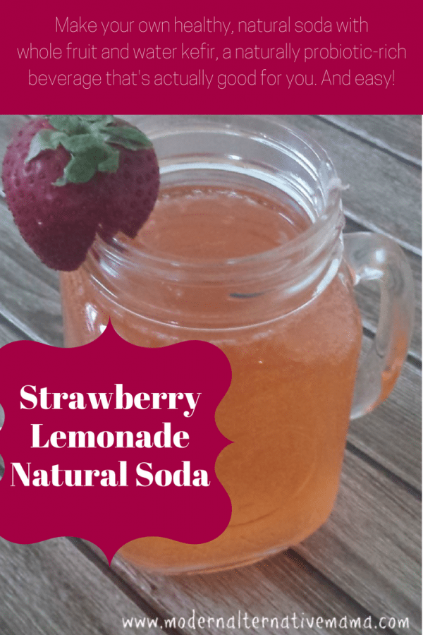 Strawberry Lemonade Natural Soda - Modern Alternative Mama