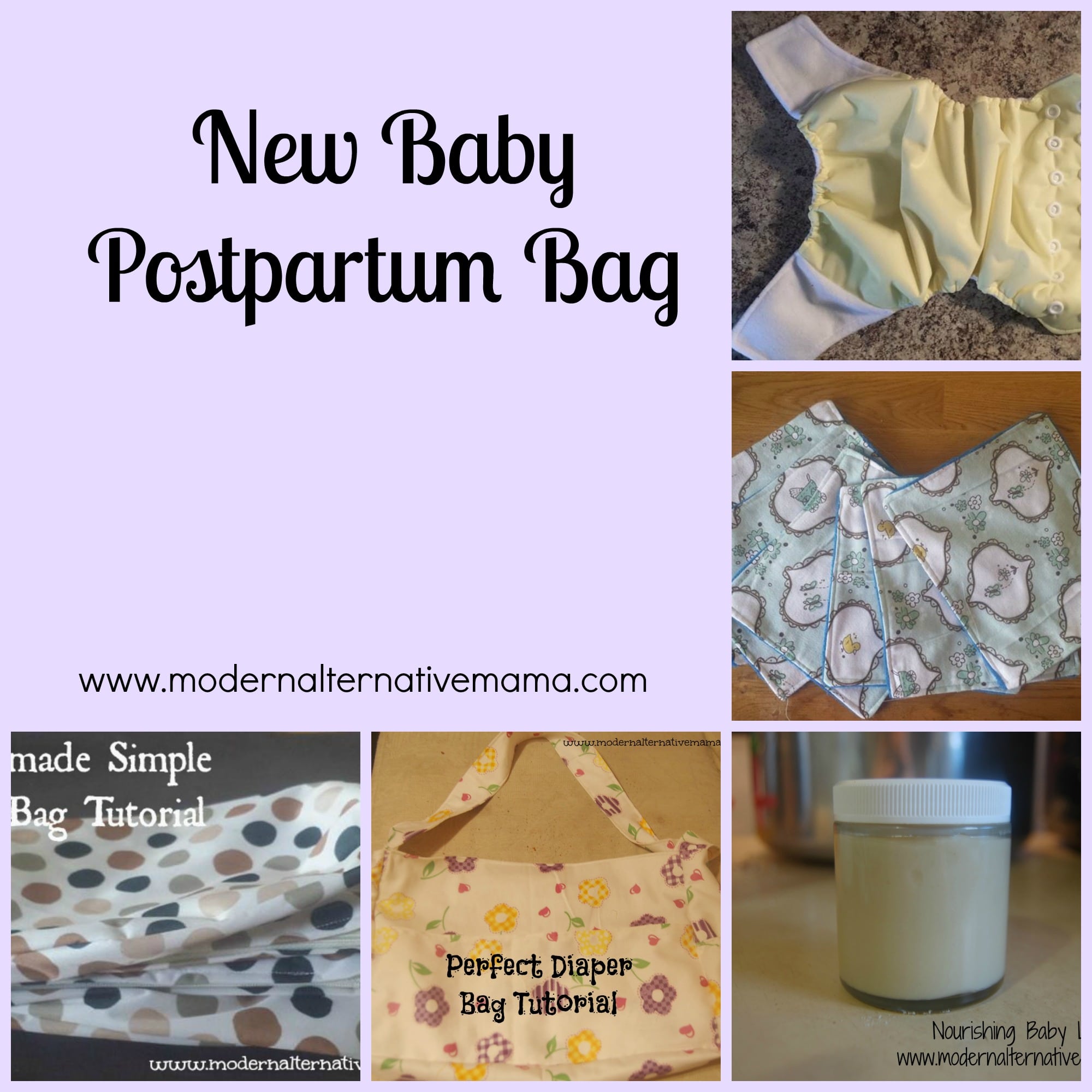 New Baby Postpartum Bag - Modern Alternative Mama