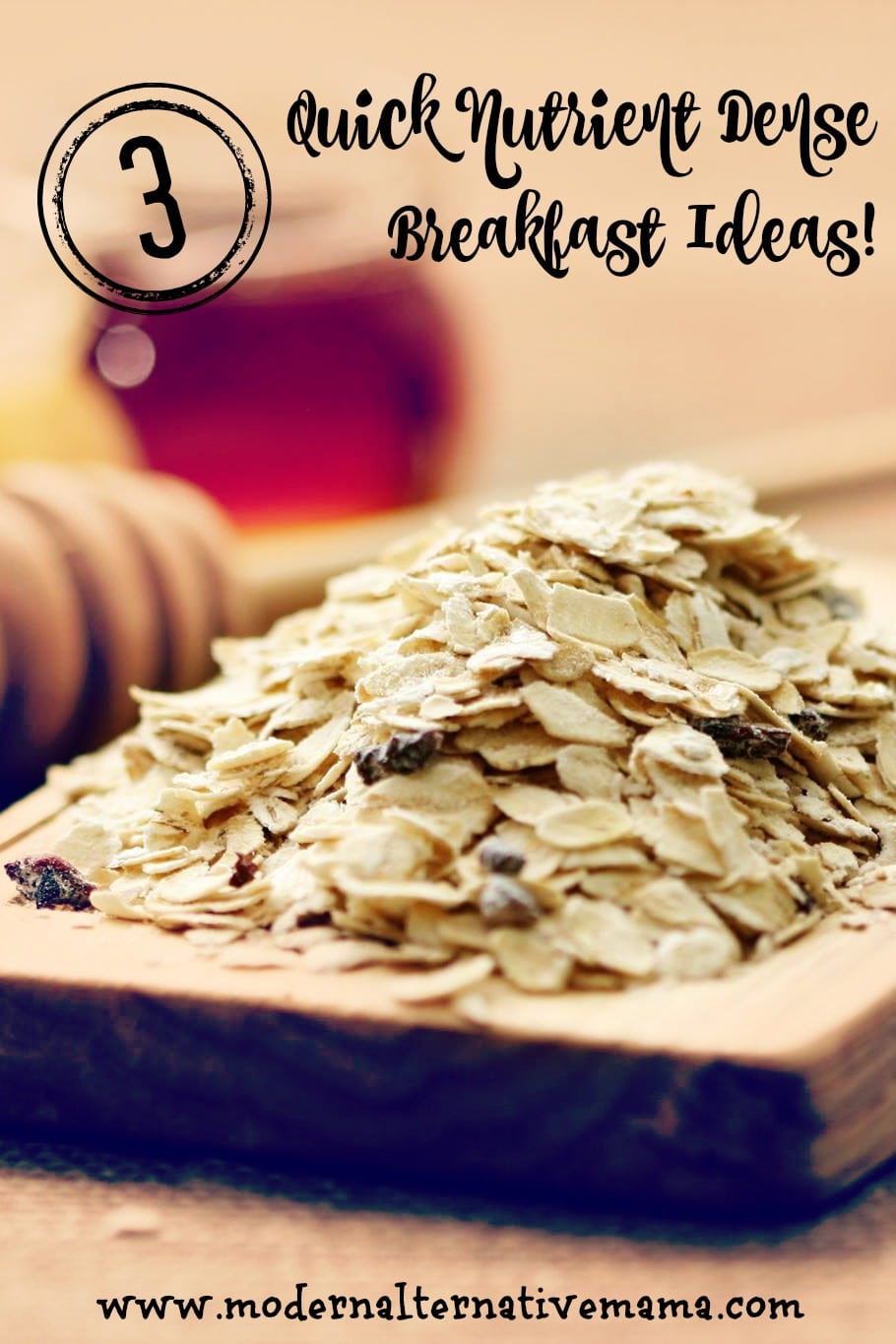 Three Quick Nutrient Dense Breakfast Ideas