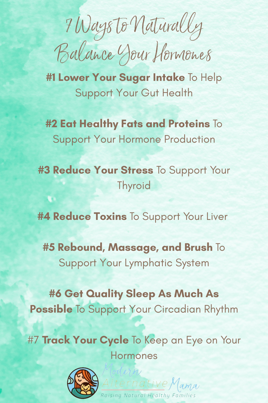 7 Ways to Naturally Balance Your Hormones